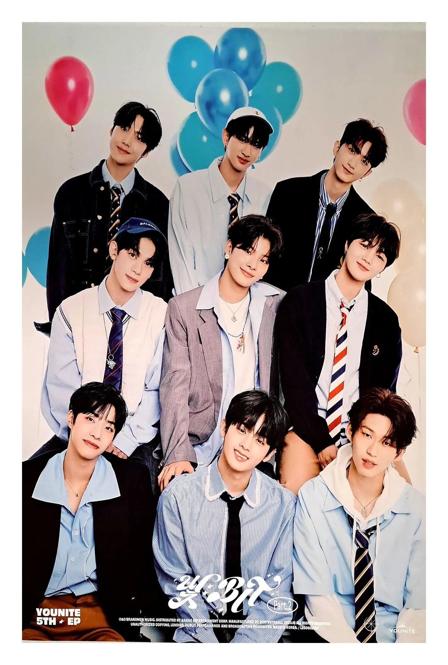 YOUNITE 5th EP Album 빛 : BIT Part.2 Official Poster - Photo Concept Sp – Choice Music LA