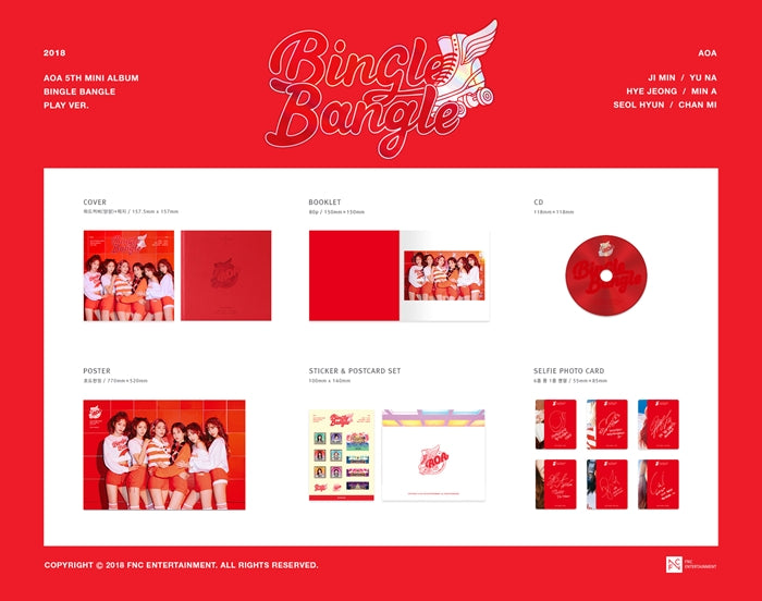 AOA 5th Mini Album - Bingle Bangle – Choice Music LA