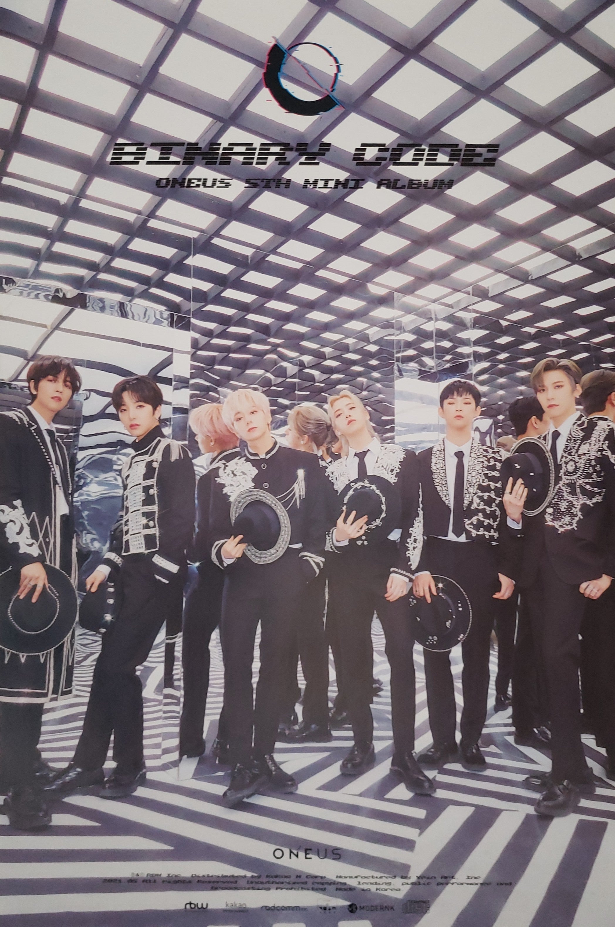 ONEUS 5TH MINI ALBUM BINARY CODE Official Poster - Photo Concept 3 – Choice Music LA