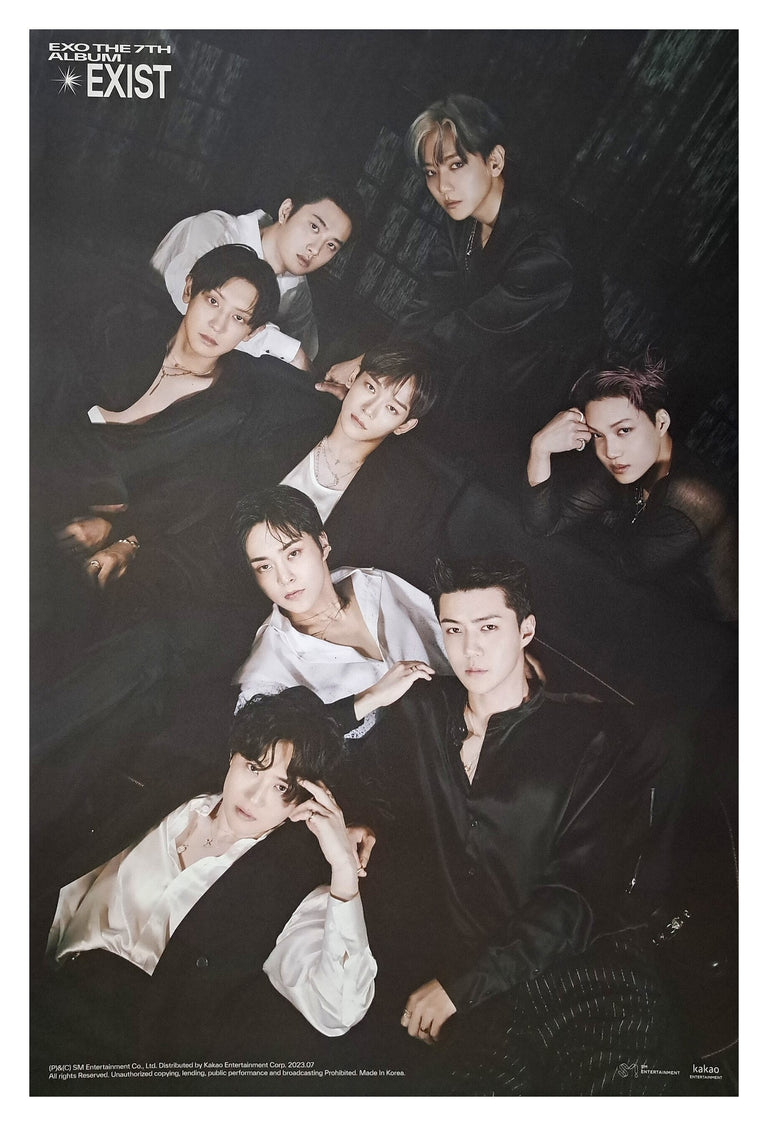 EXO 7th Album EXIST Official Poster - Photo Concept Digipack – Choice ...