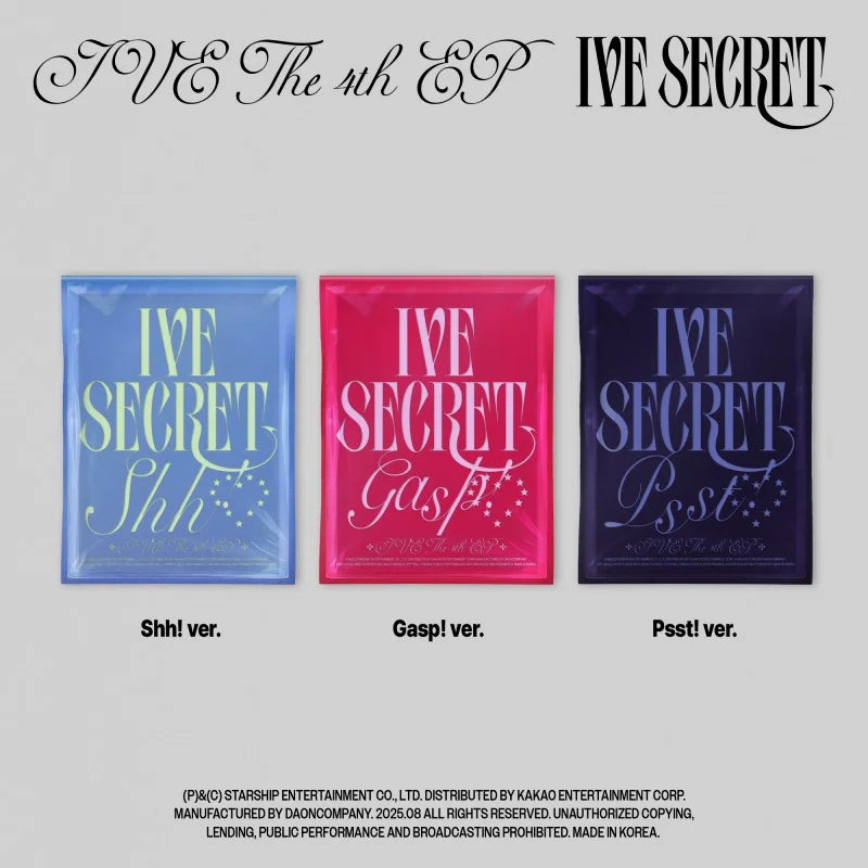 [Pre-Order] IVE 4th EP Album - IVE SECRET – Choice Music LA
