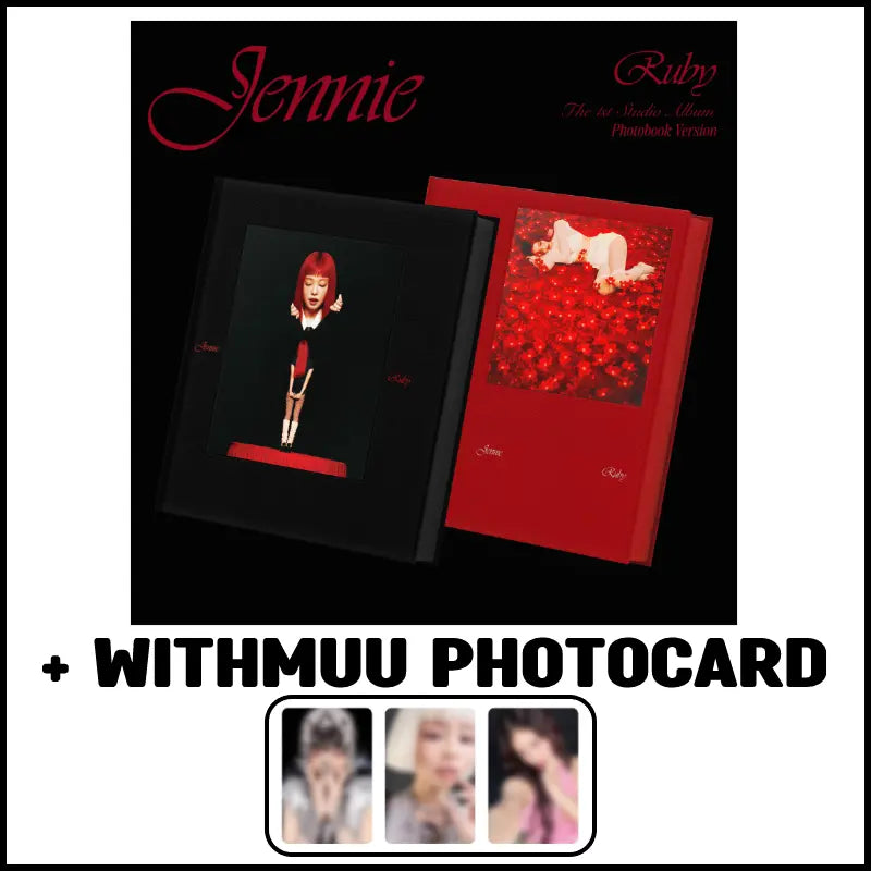 [Pre-Order] JENNIE 1st Studio Album - Ruby (Photobook Ver.) + WITHMUU – Choice Music LA