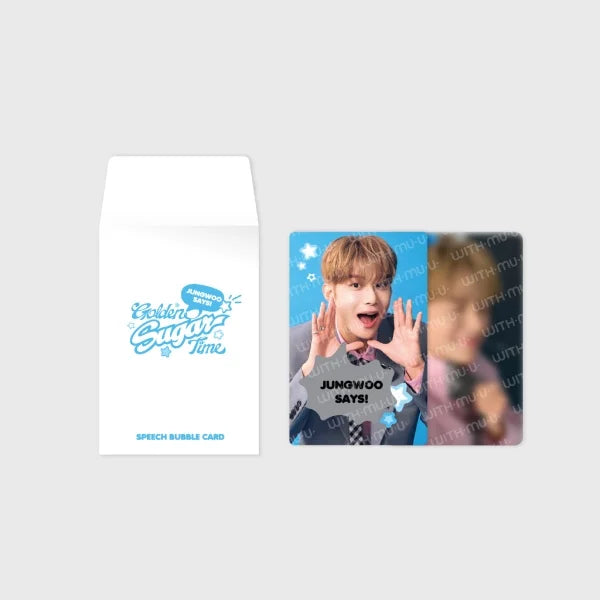Jungwoo Golden Sugar Time Official Merchandise - Speech Bubble Card Se ...