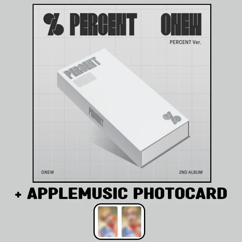 ONEW 2nd Album - PERCENT (PERCENT Ver.) + APPLEMUSIC Photocard – Choice ...