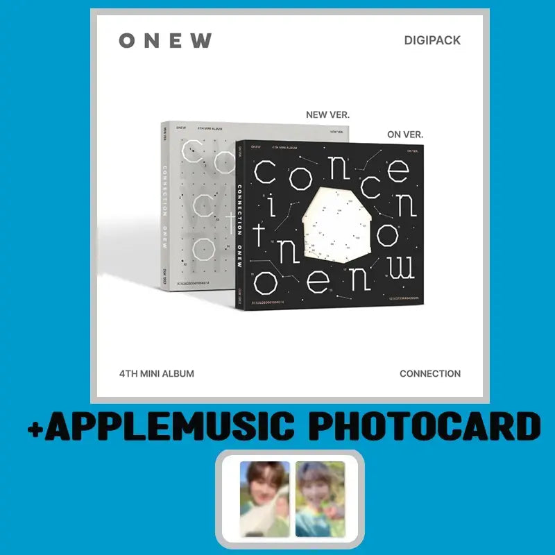 ONEW 4th Mini Album - Connection (Digipack Ver.) + APPLEMUSIC Photocar ...
