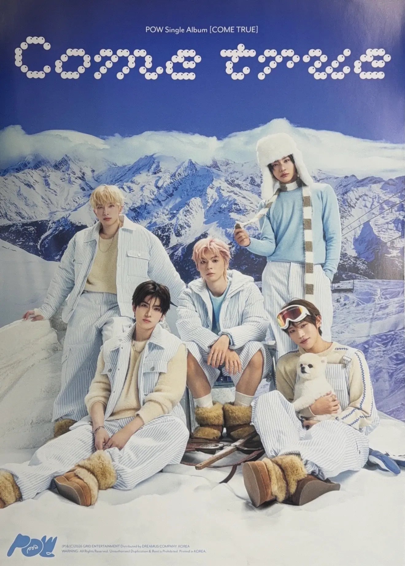 POW Single Album COME TRUE Official Poster - Photo Concept Compact ...