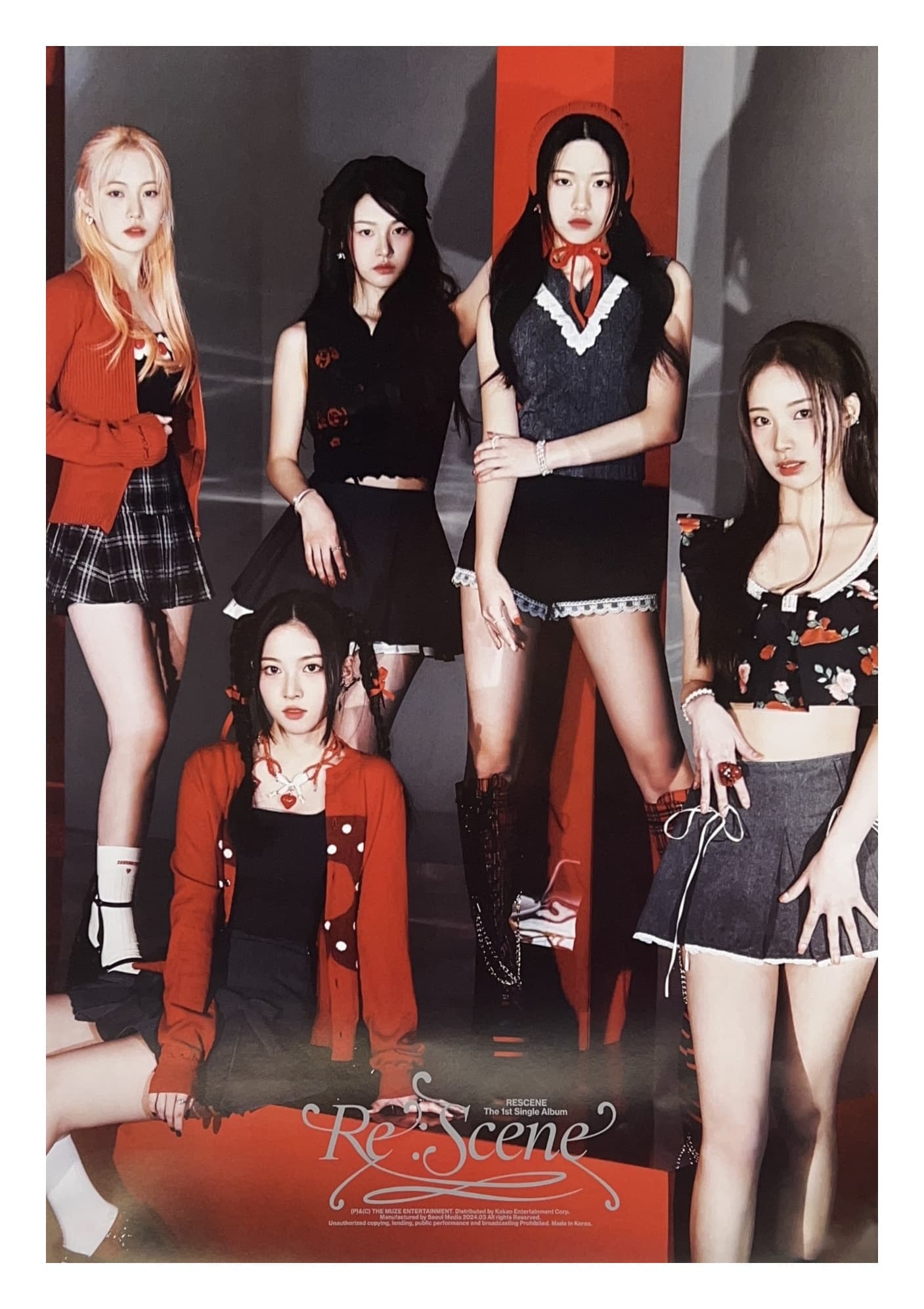 RESCENE 1st Single Album Re:Scene Official Poster - Photo Concept 2 ...