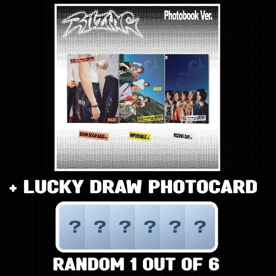 RIIZE 1st Mini Album - RIIZING (Photobook Ver.) + Lucky Draw Photocard ...