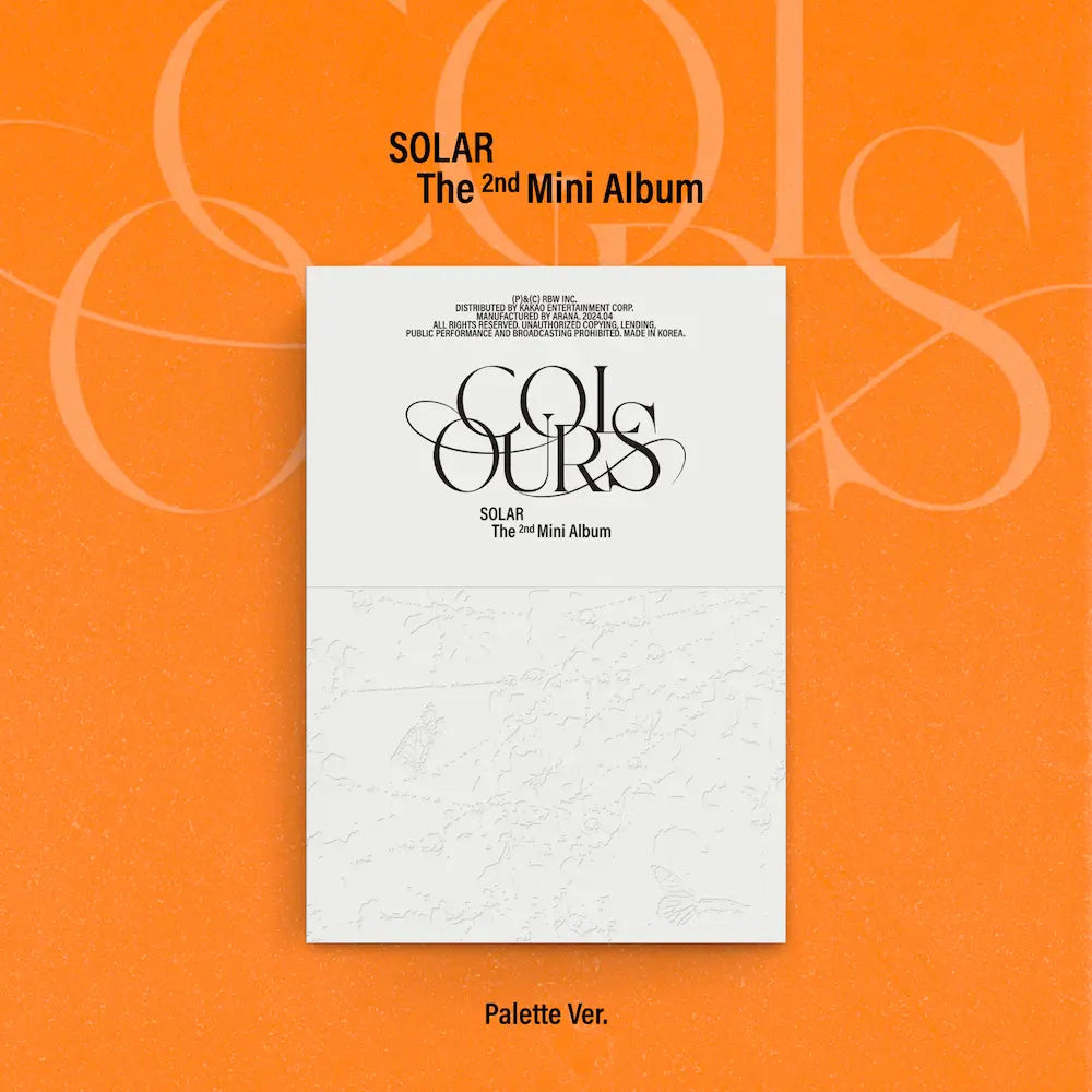 Solar 2nd Mini Album - COLOURS (Palette Ver.) – Choice Music LA