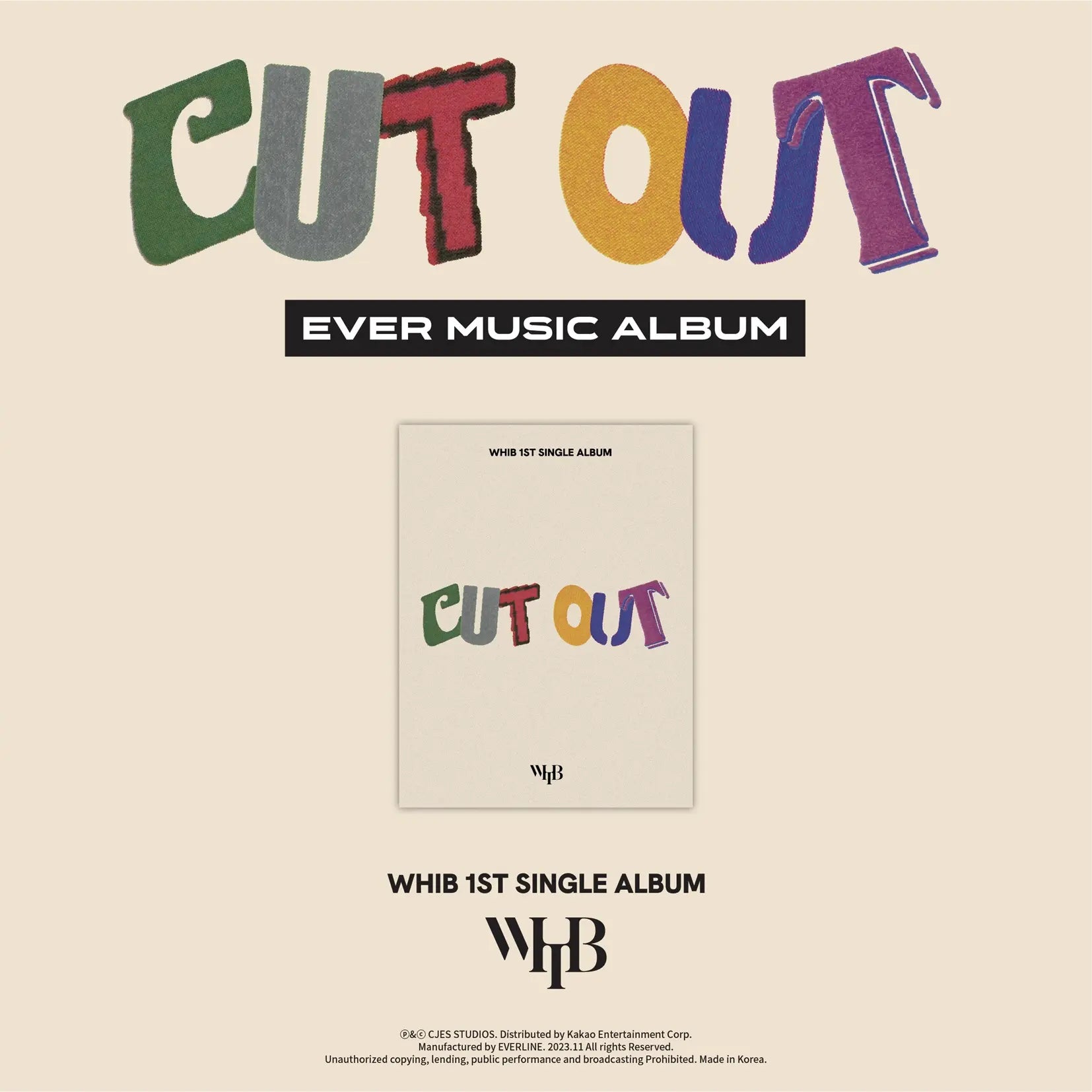 WHIB 1st Single Album - Cut-Out (Ever Music Album) – Choice Music LA