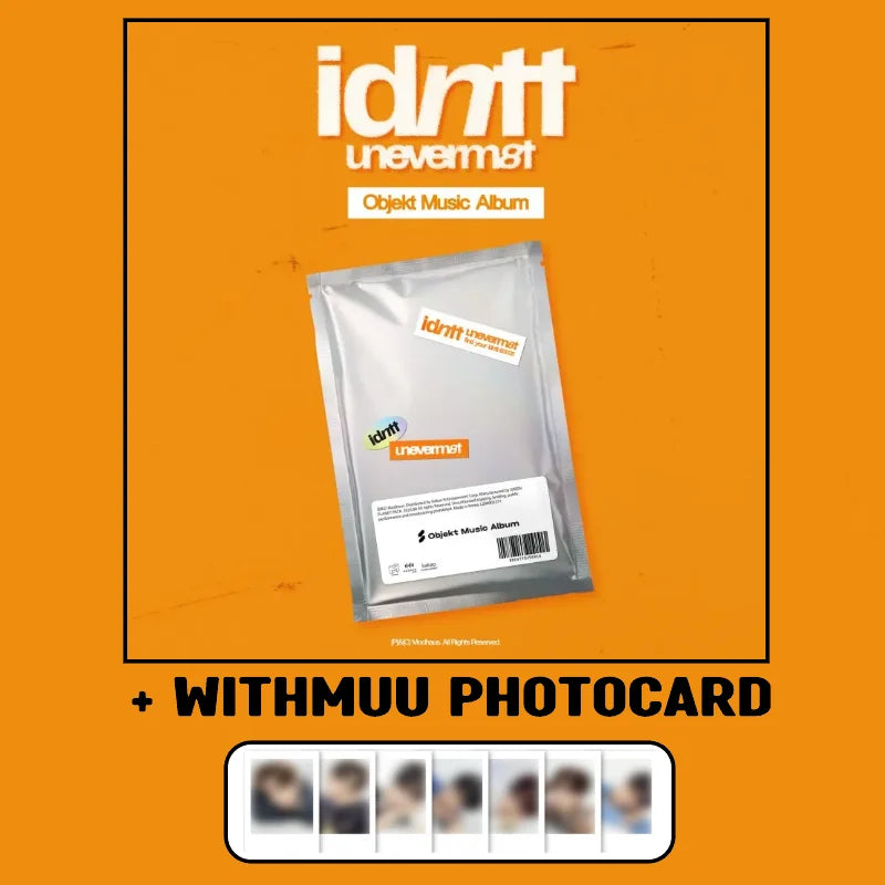idntt 1st Mini Album - unevermet (Objekt Music Album Ver.) + WITHMUU P ...