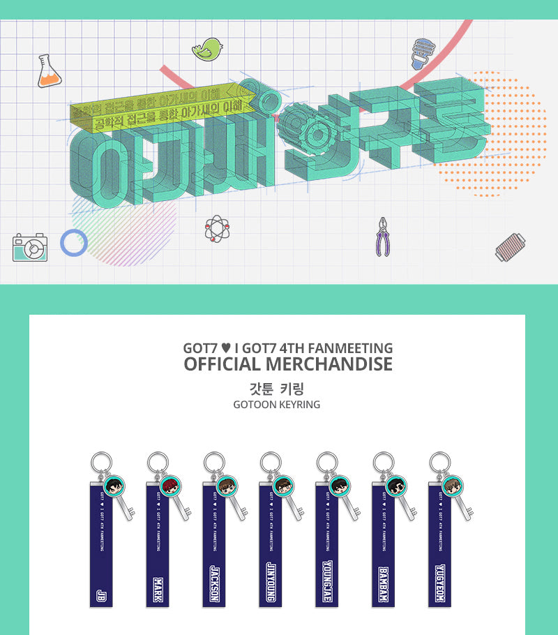 Got7 4th Fanmeeting Official Merchandise - Gotoon Keyring – Choice Music LA