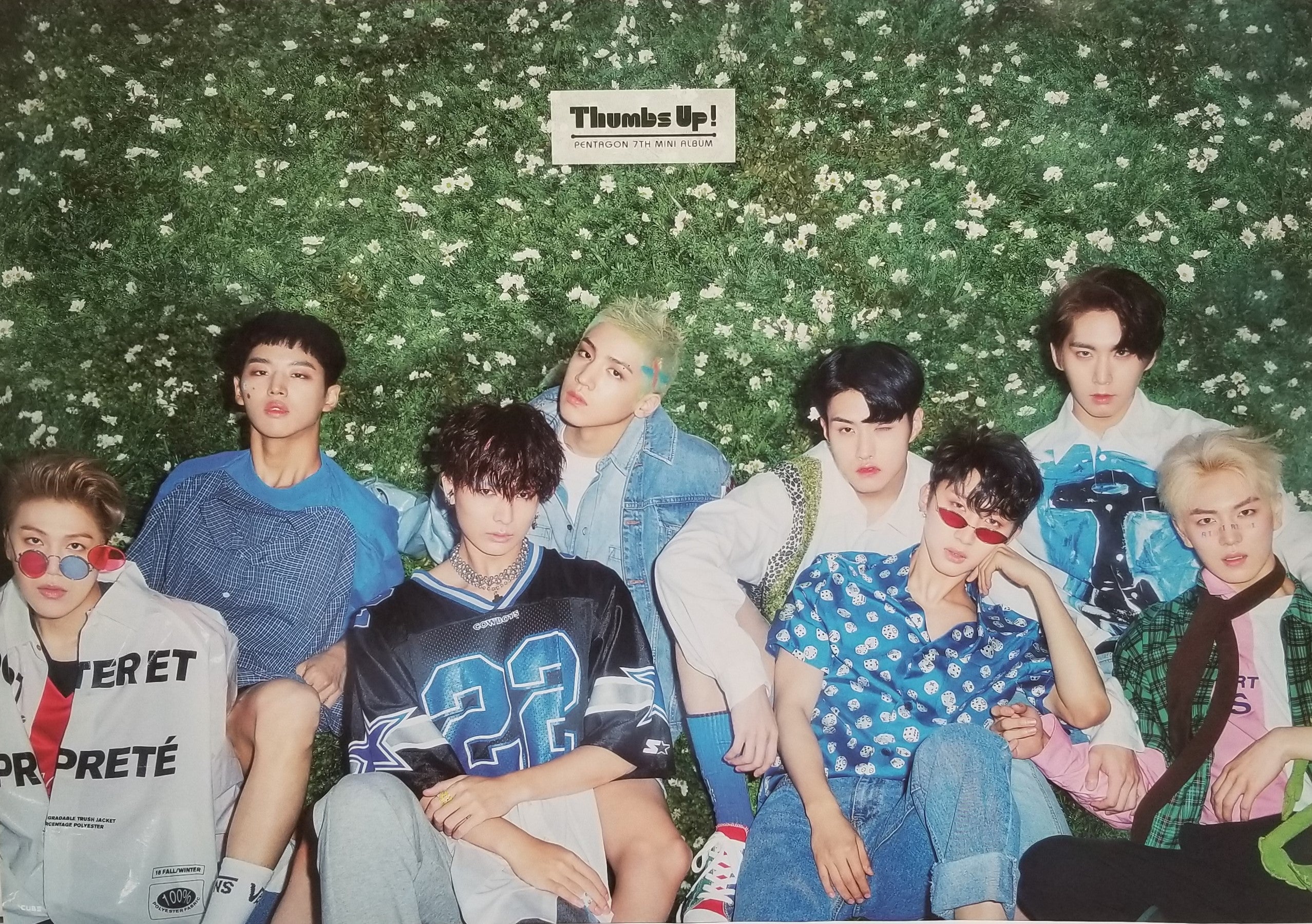 Pentagon 7th Mini Album THUMBS UP! Official Poster - Photo Concept 1 ...