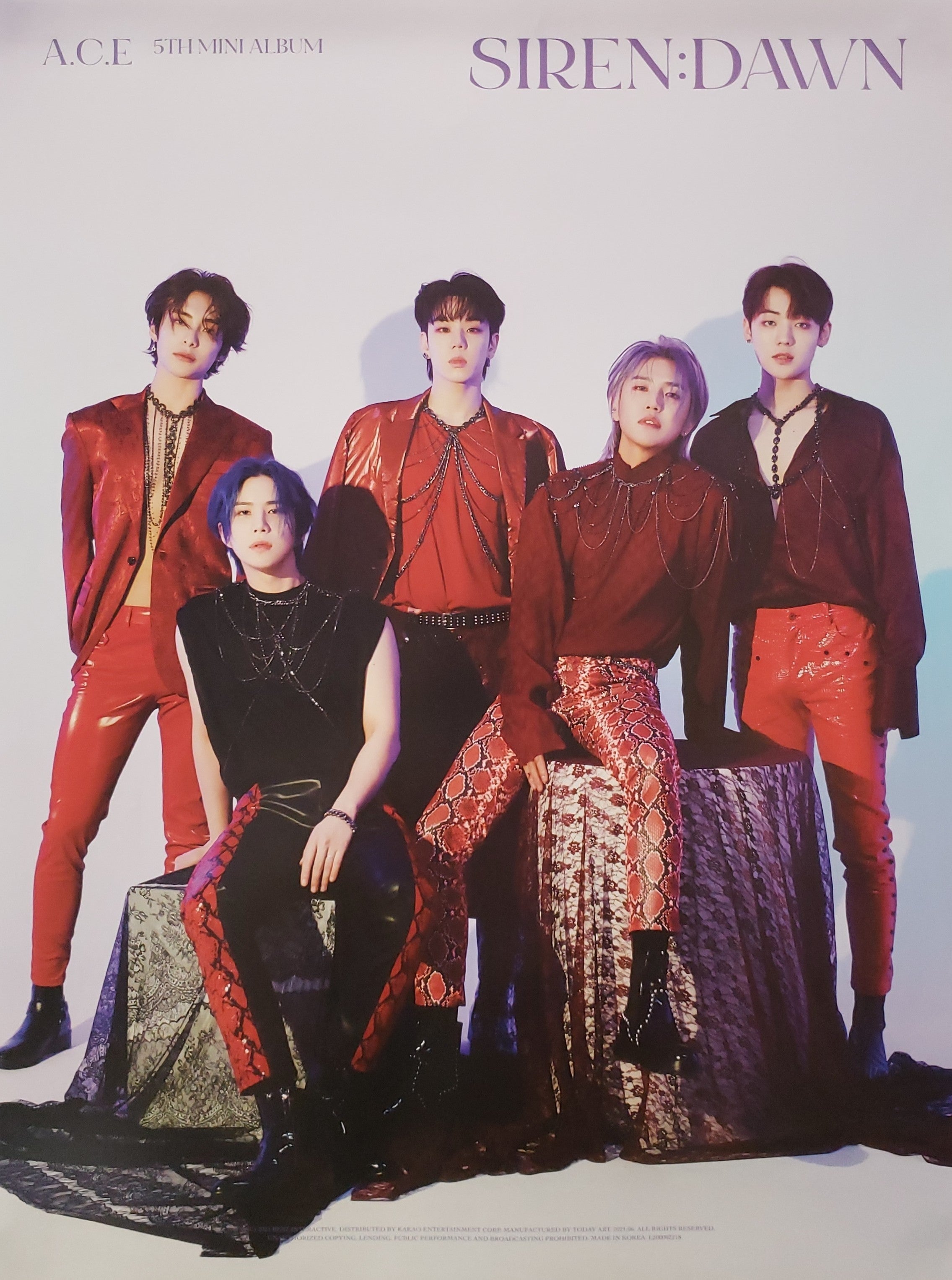 A.C.E 5TH MINI ALBUM SIREN : DAWN Official Poster - Eclipse Version ...