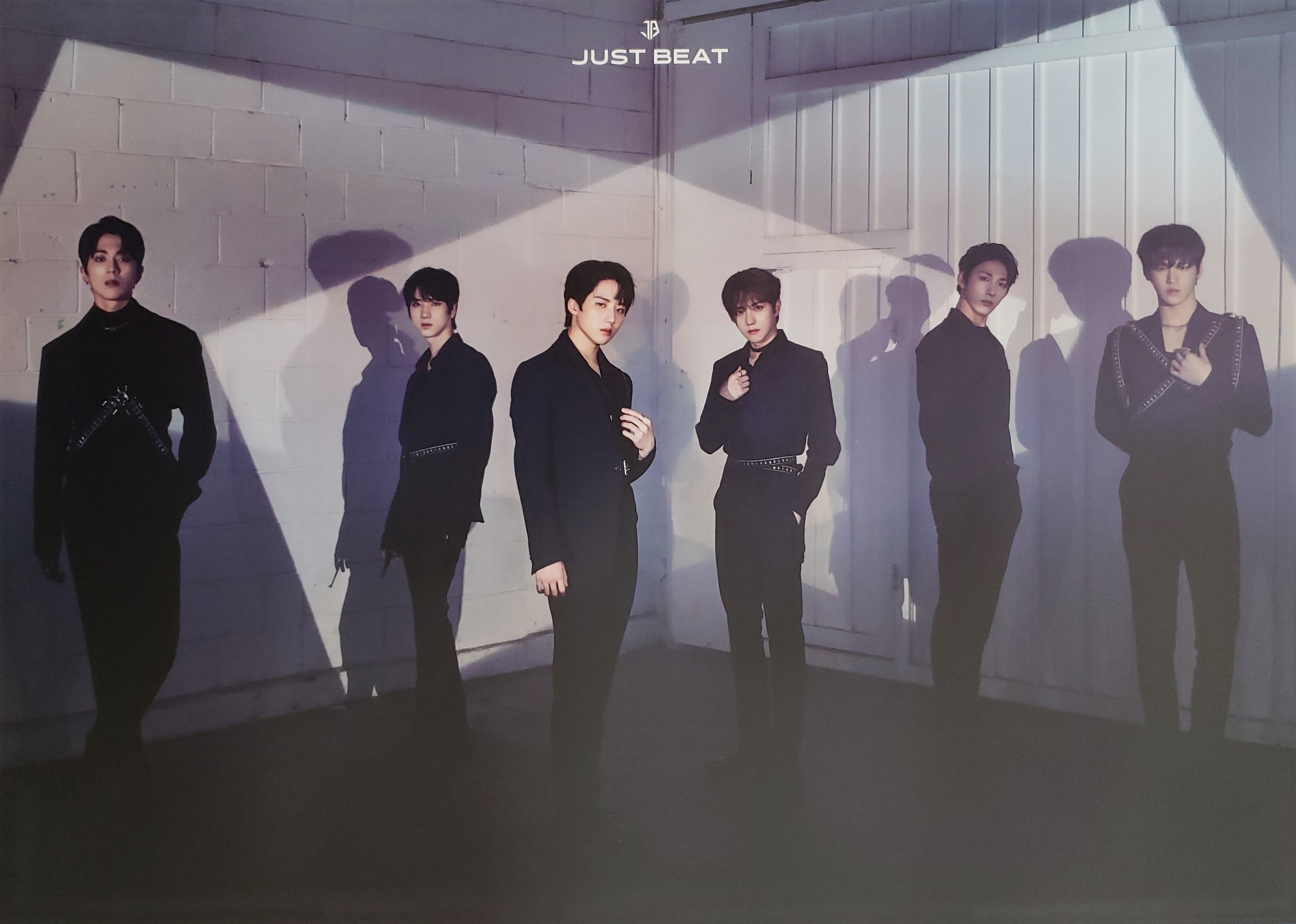JUST B 1st Single Album Just Beat Official Poster - Photo Concept Blac ...