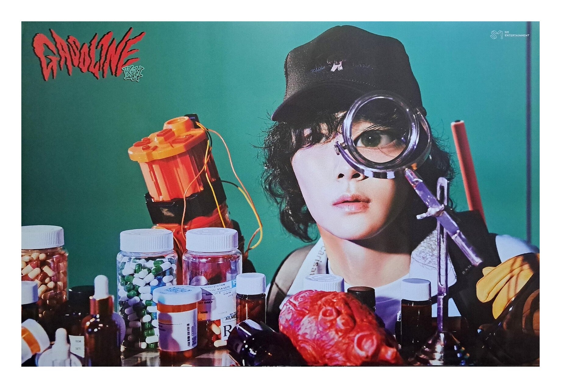 Key 2nd Album Gasoline (Booklet Ver.) Official Poster - Photo Concept ...
