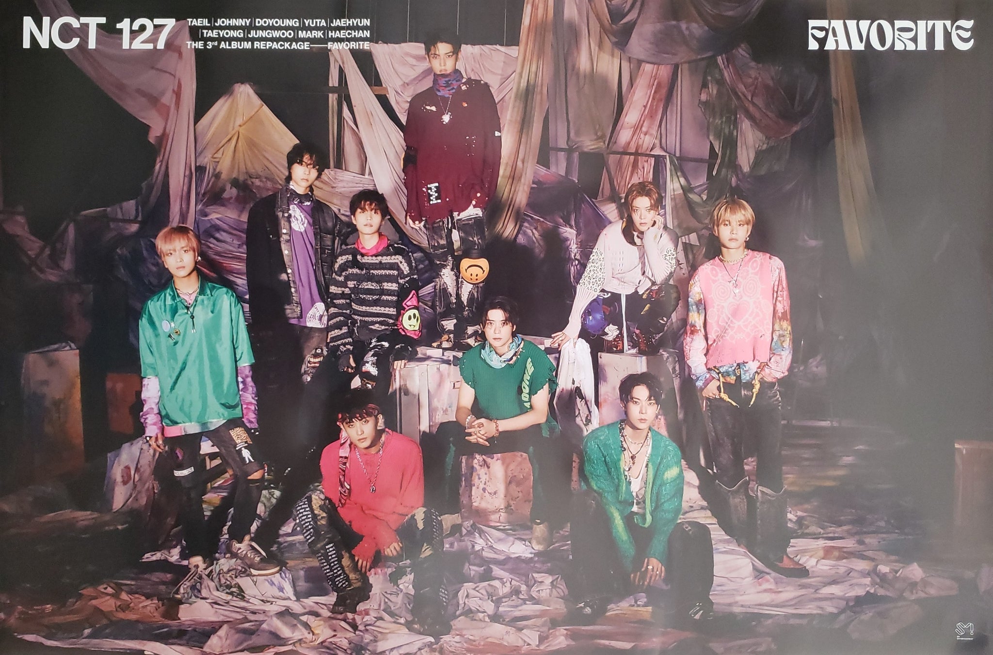 NCT 127 3rd Album Repackage Favorite Official Poster - Photo Concept C ...