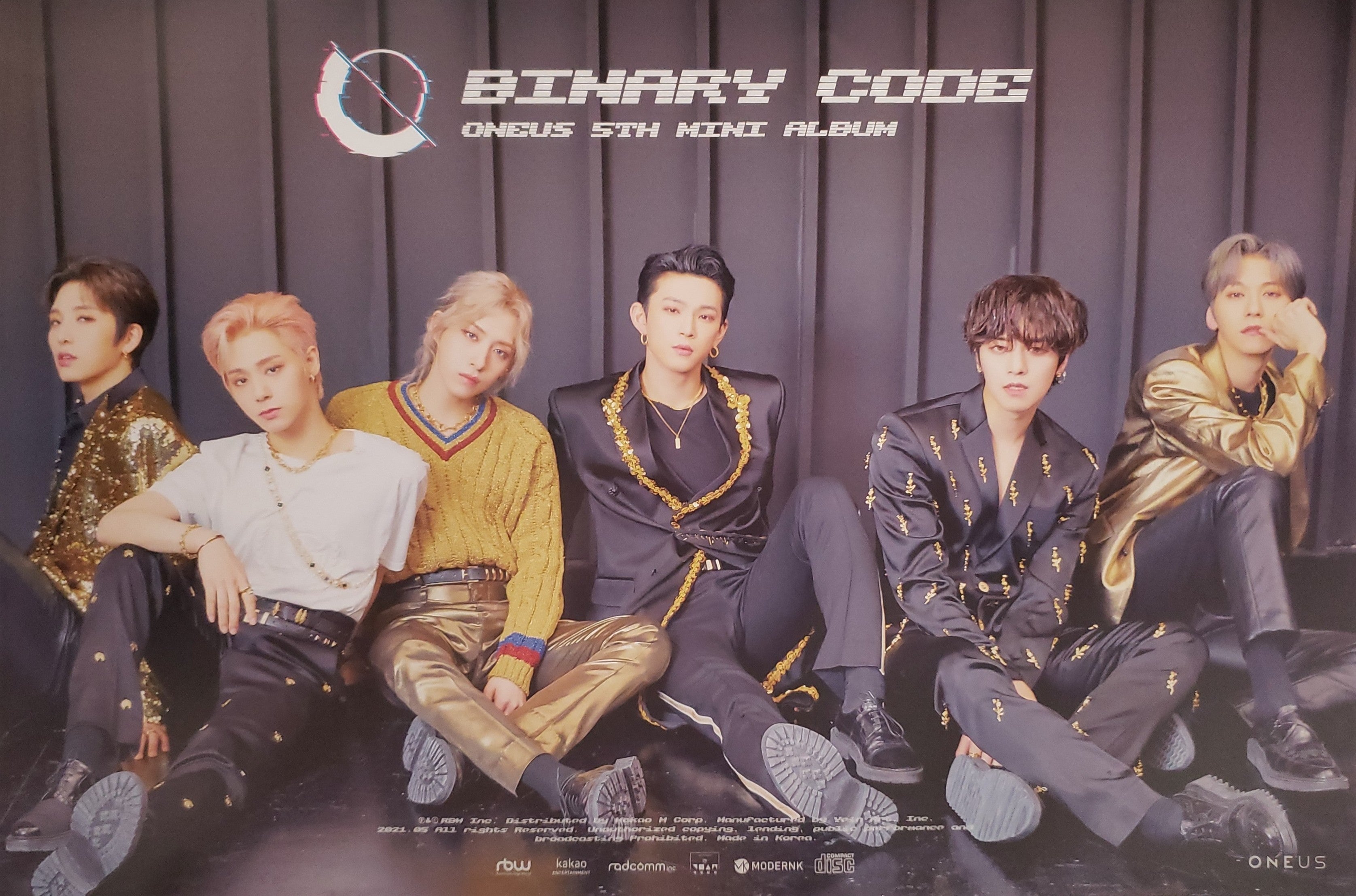 ONEUS 5TH MINI ALBUM BINARY CODE Official Poster - Photo Concept 1 ...