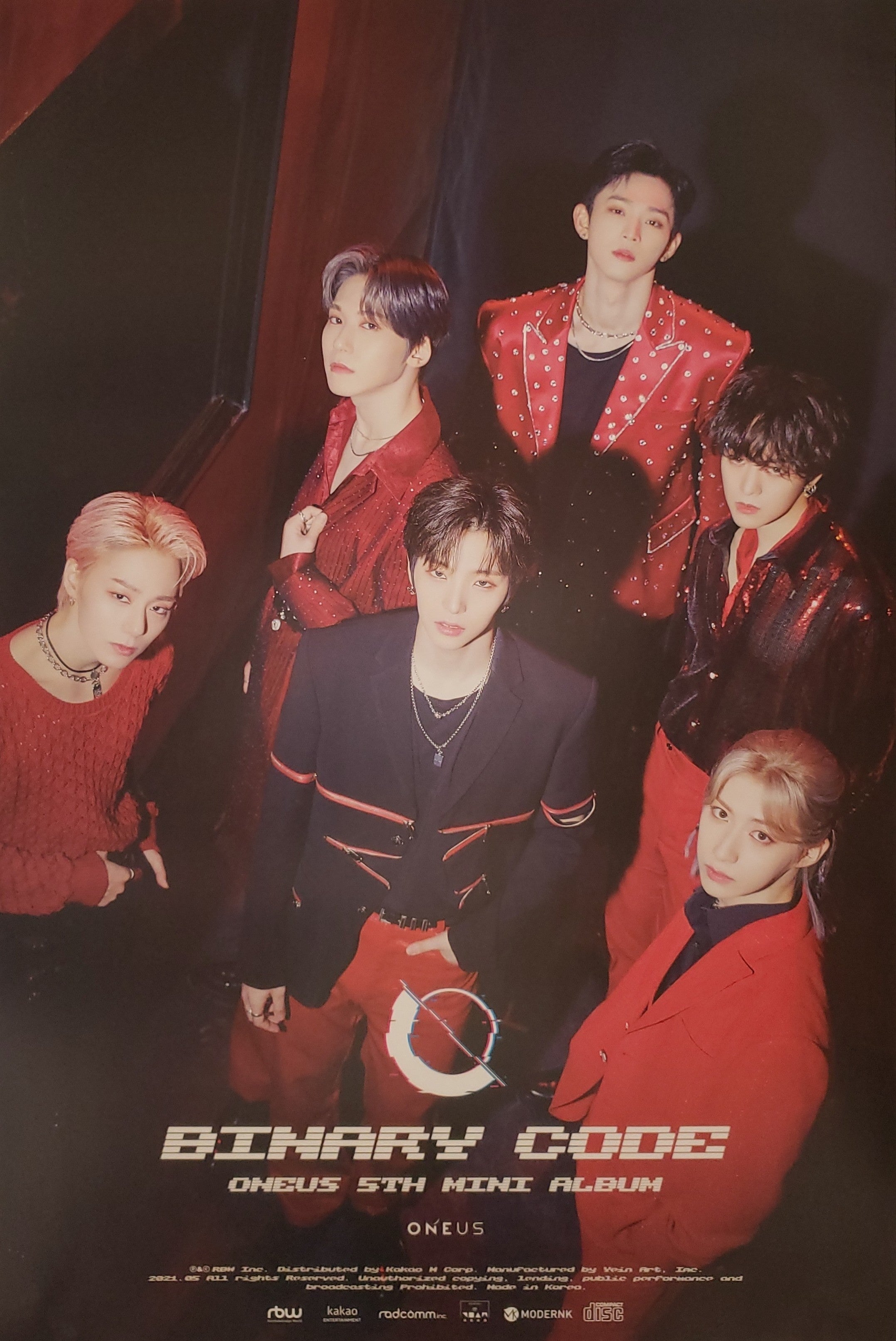 ONEUS 5TH MINI ALBUM BINARY CODE Official Poster - Photo Concept 4 ...