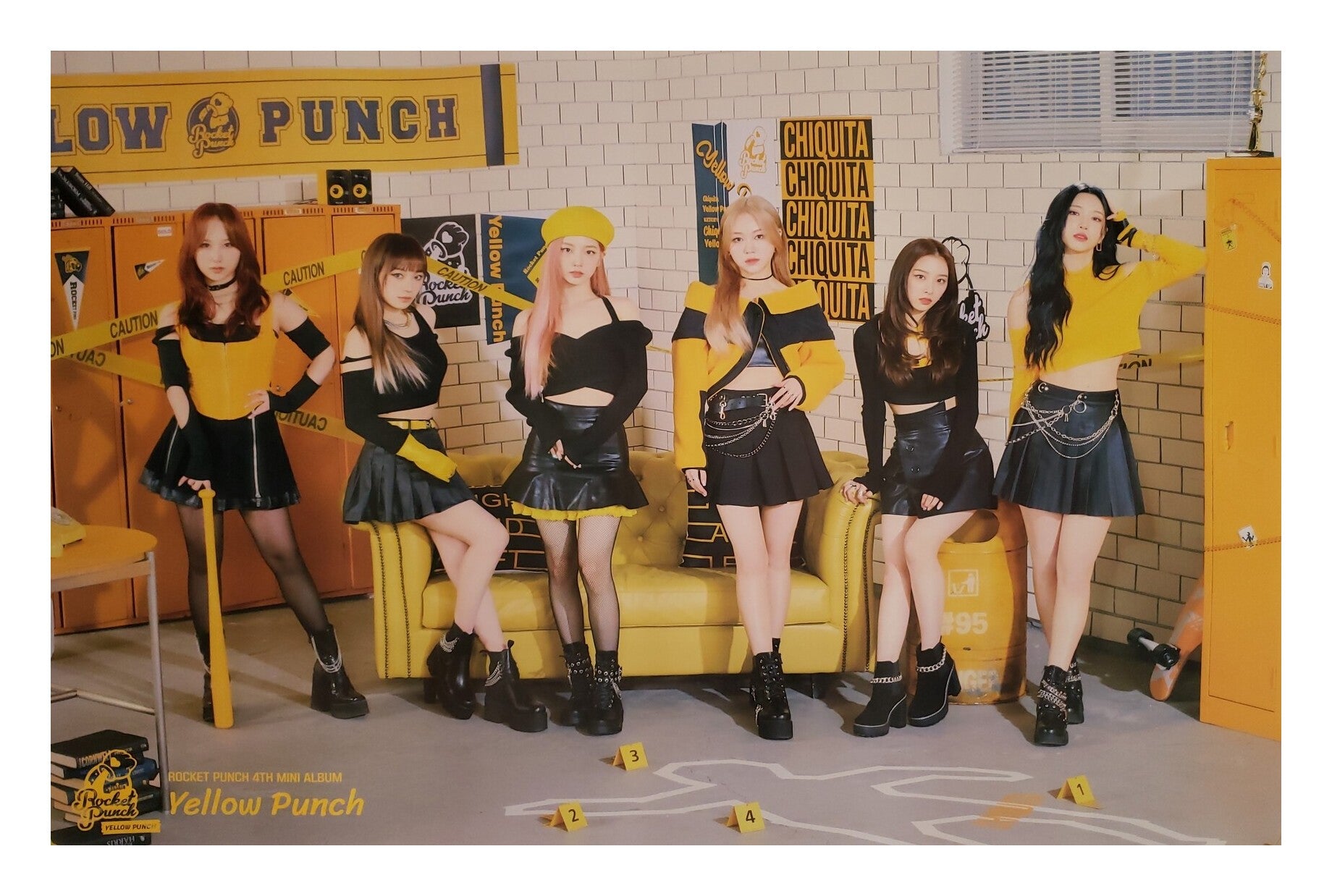 Rocket Punch 4th Mini Album Yellow Punch Official Poster - Photo Conce ...