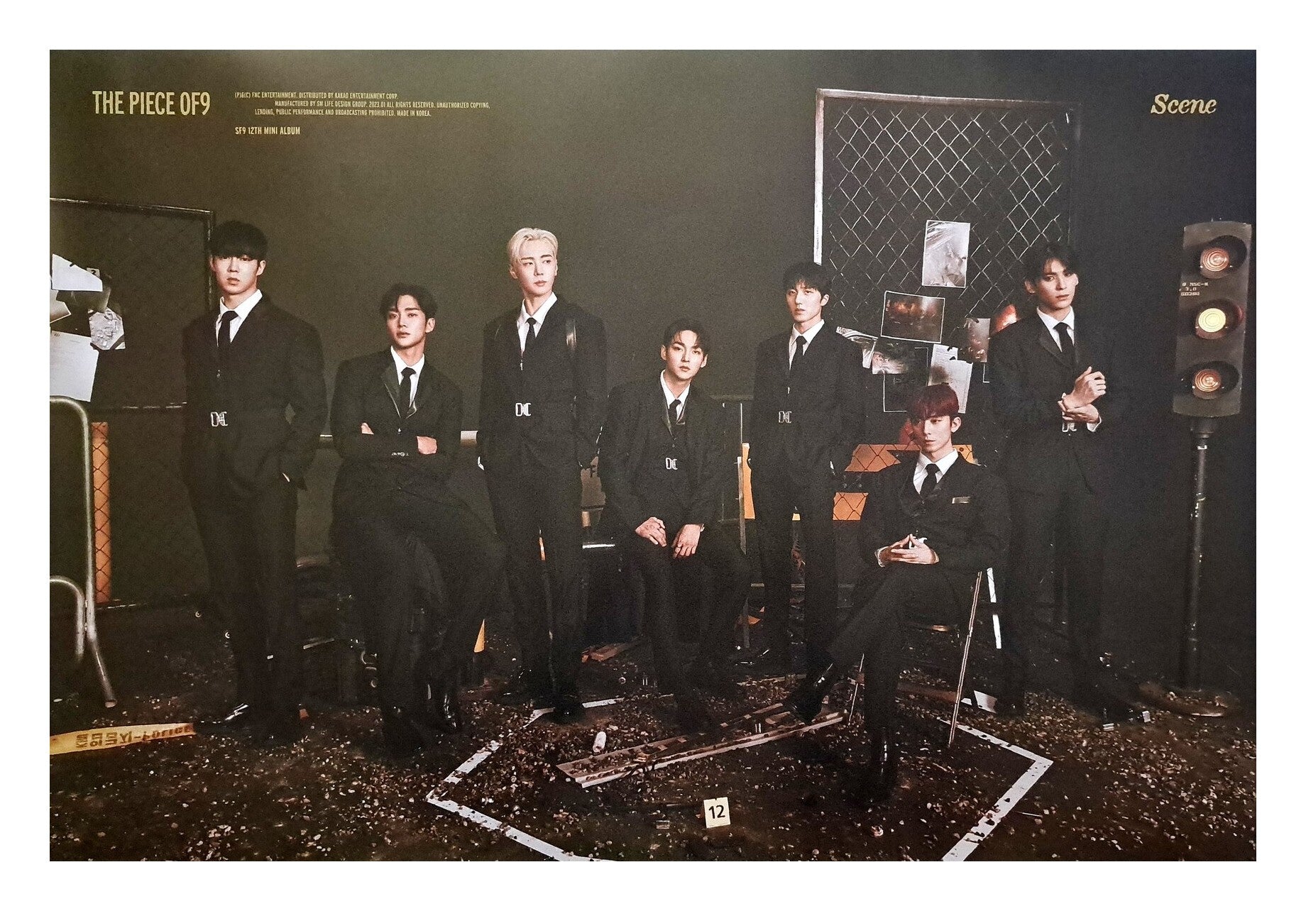 SF9 12th Mini Album The Piece OF9 Official Poster - Photo Concept Scen ...