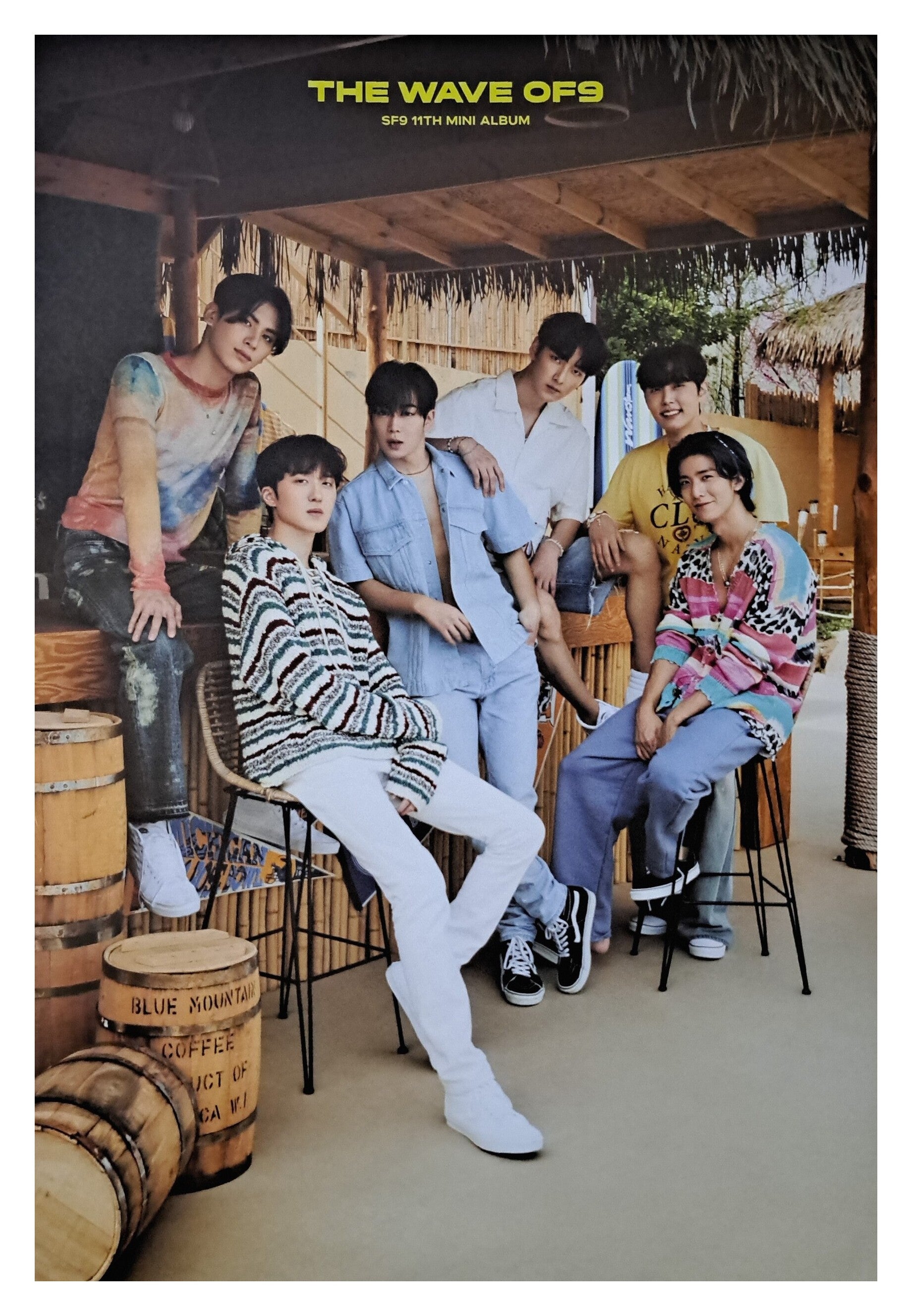 SF9 11th Mini Album The Wave OF9 Official Poster - Photo Concept Ray o ...