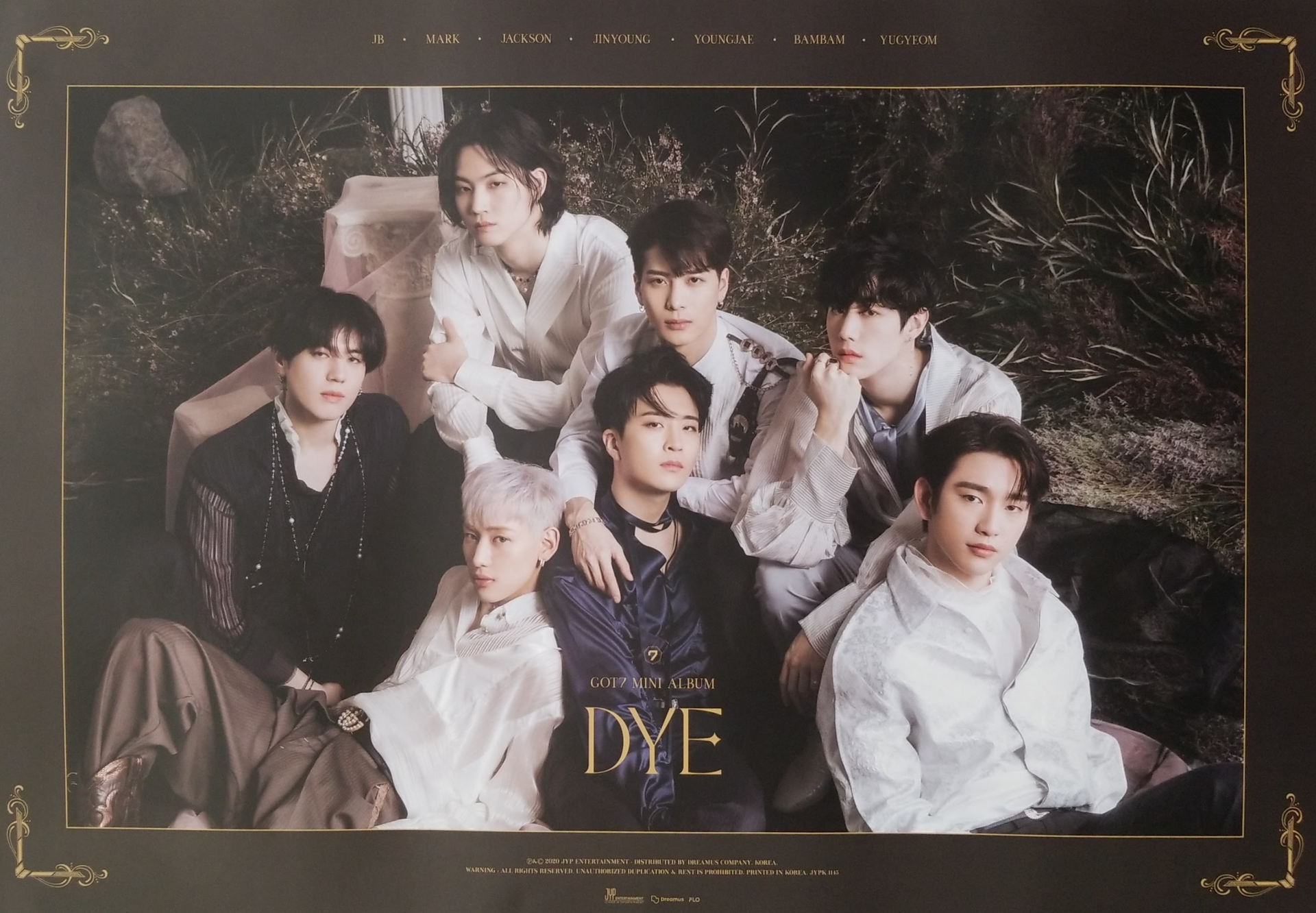 GOT7 Mini Album Dye Official Poster - Photo Concept 5 – Choice Music LA