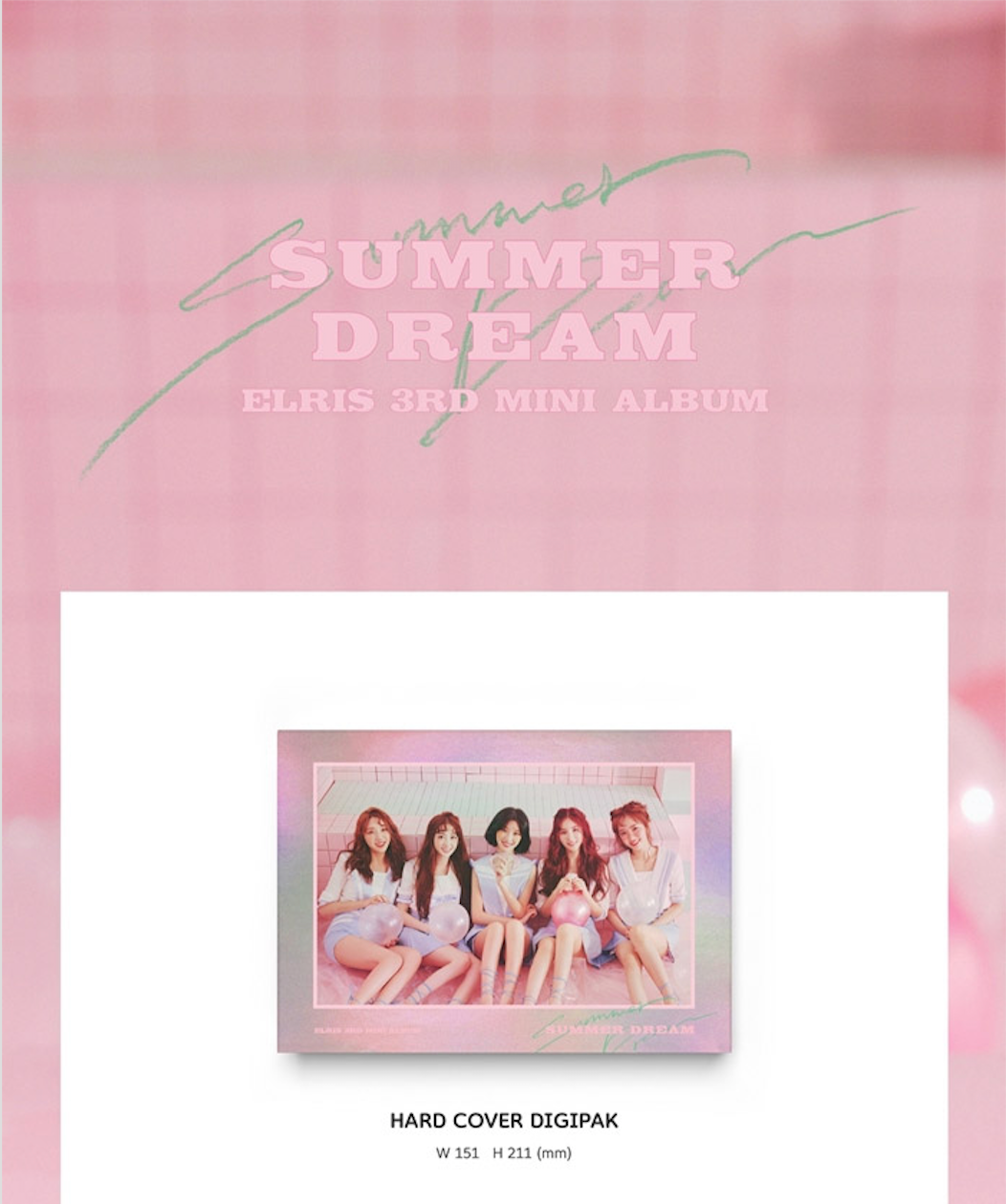 Elris 3rd Mini Album - Summer Dream – Choice Music LA