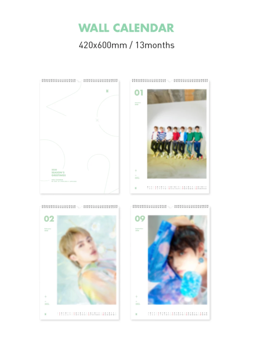 [Limited Stock] BTS 2020 Wall Calendar – Choice Music LA