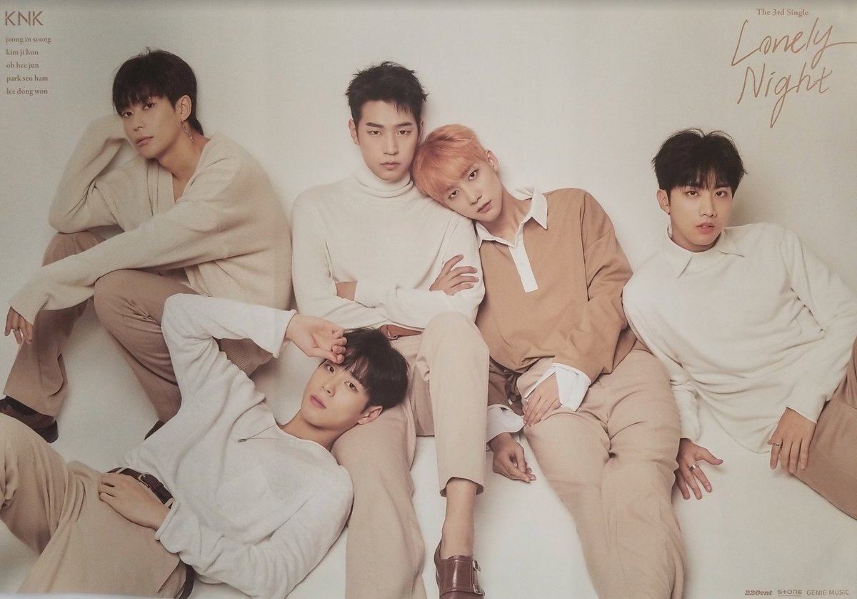 KNK 3rd Single Album Lonely Night Official Poster - Photo Concept 1 ...