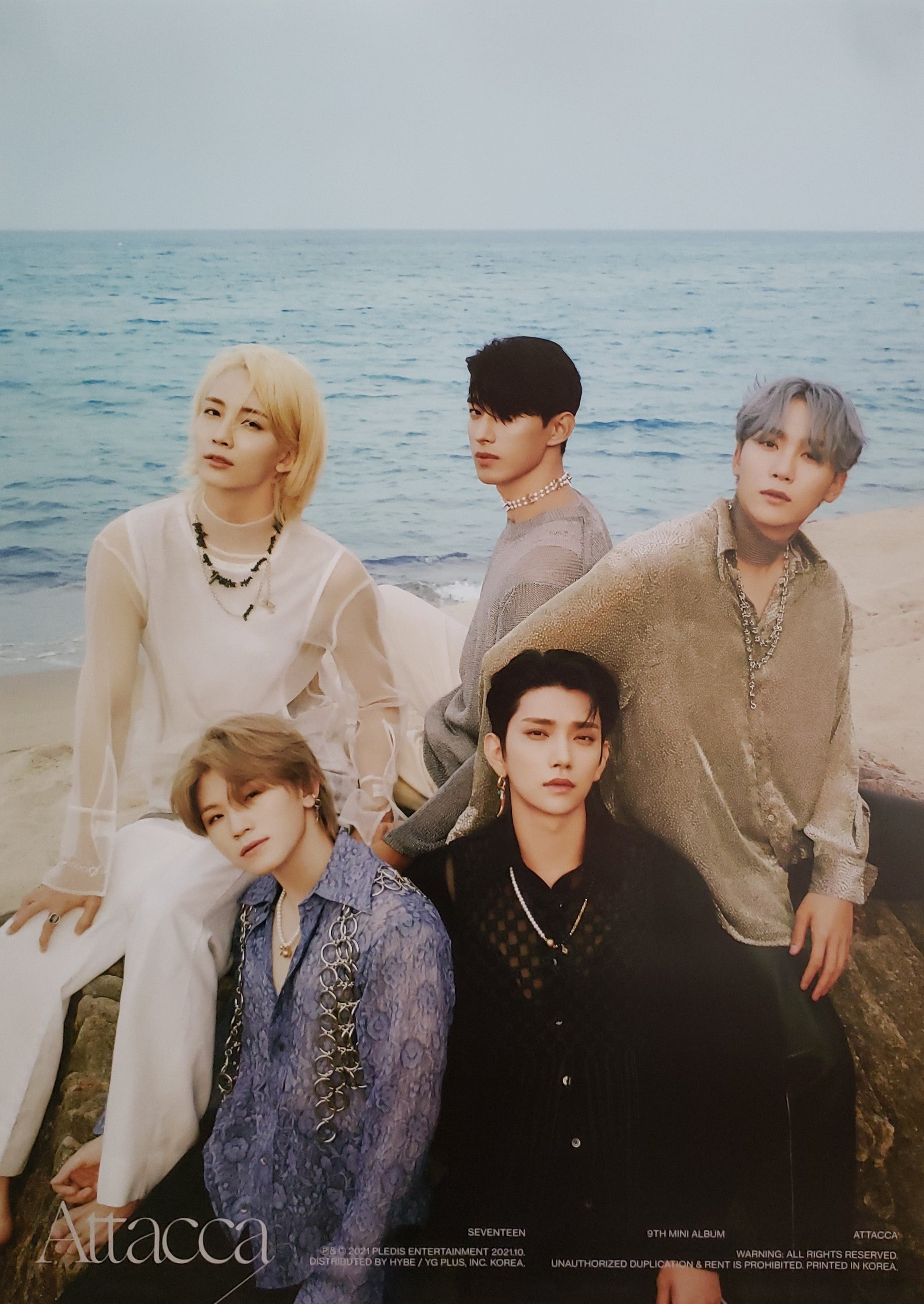 Seventeen 9th Mini Album Attacca Official Poster - Photo Concept Vocal ...