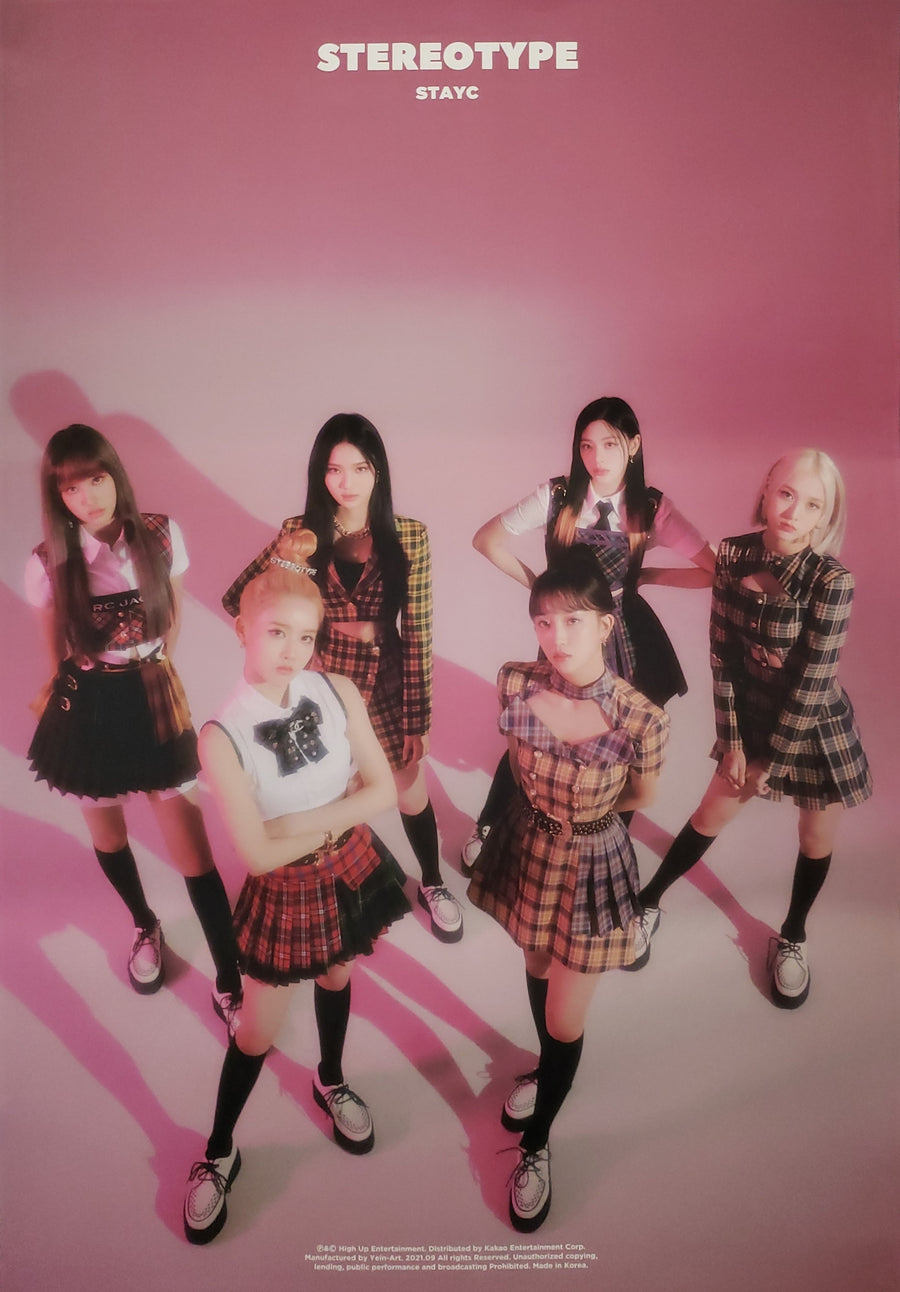 STAYC 1st Mini Album Stereotype Type B Ver Official Poster - Photo Con – Choice Music LA