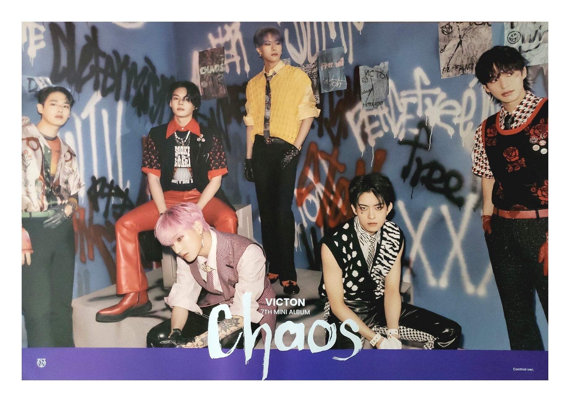 Victon 7th Mini Album Chaos Official Poster - Photo Concept Control ...