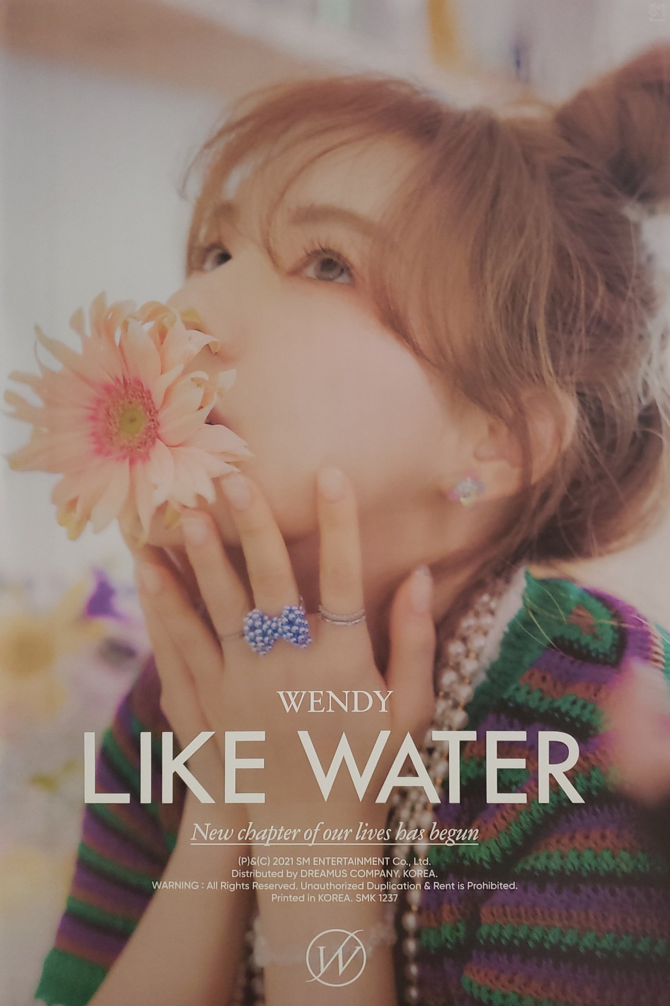 WENDY 1ST MINI ALBUM LIKE WATER (CASE VER) Official Poster - Photo Con ...