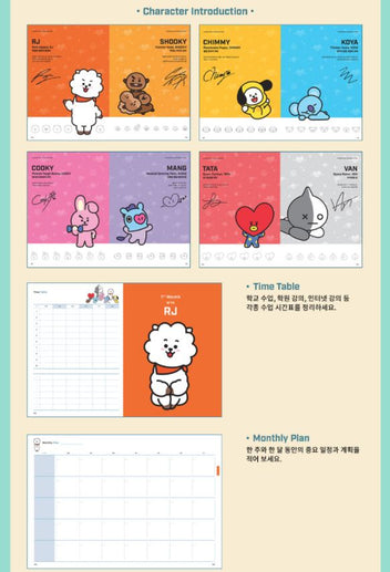 BT21 Official Goods - Official Study Planner – Choice Music LA