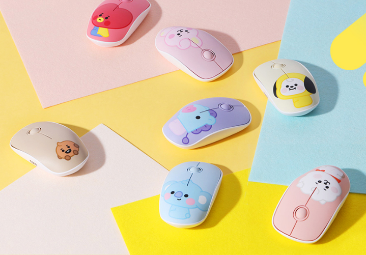 BT21 x Royche Official Merchandise - Baby Wireless Silent Mouse ...