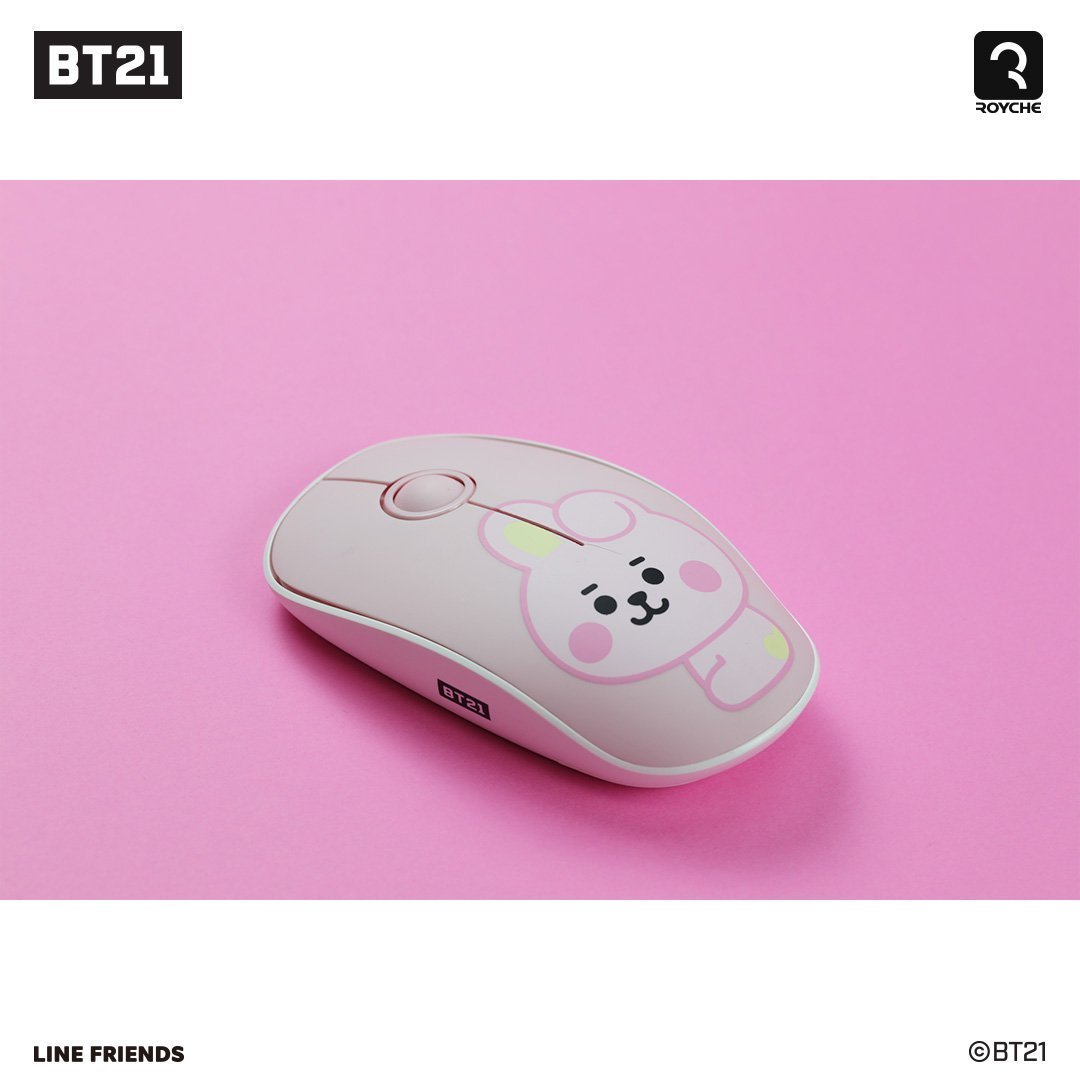 BT21 x Royche Official Merchandise - Baby Wireless Silent Mouse ...
