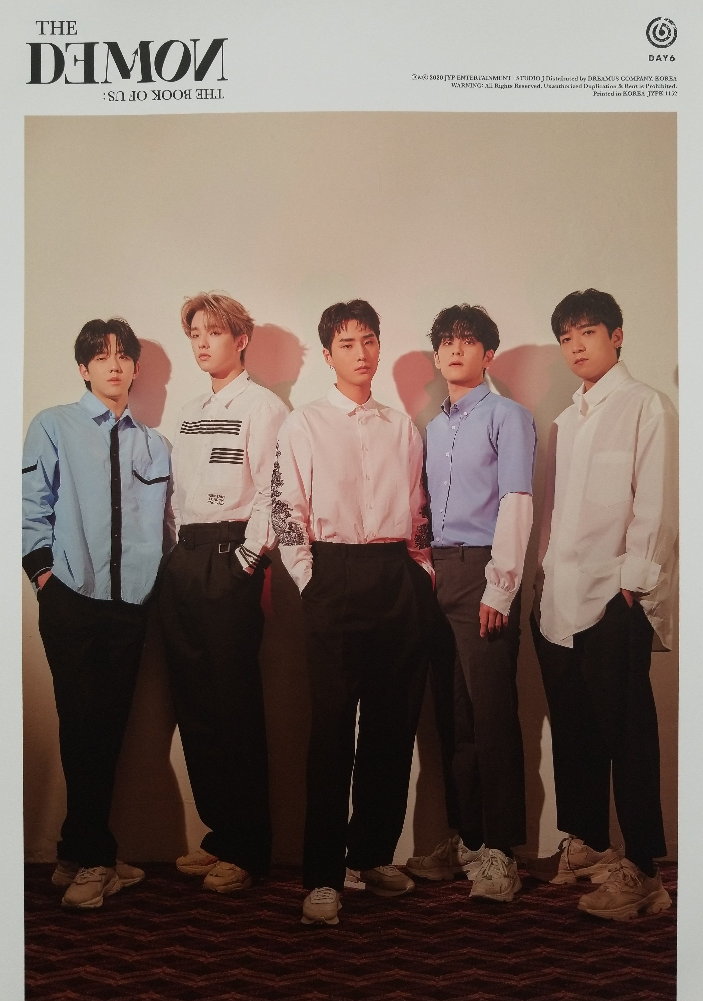 DAY6 6th Mini Album The Book of Us : The Demon Official Poster - Photo ...