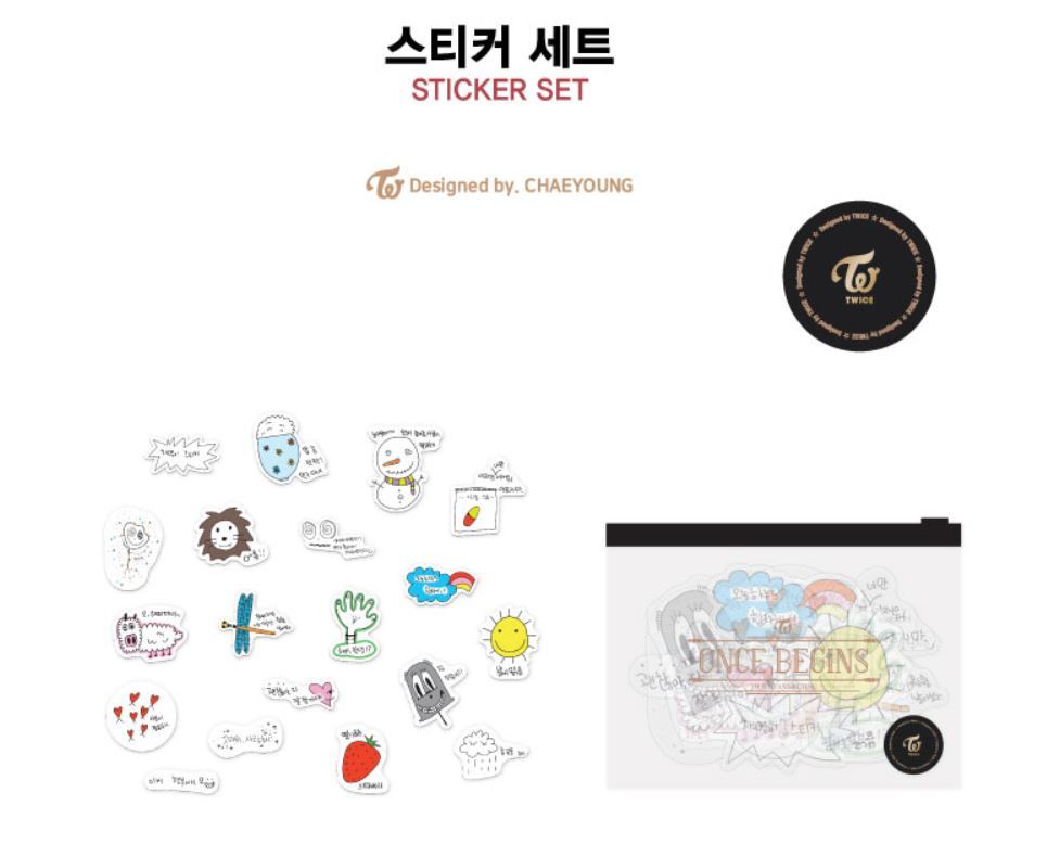 TWICE - Sticker Set ONCE BEGINS OFFICIAL MERCHANDISE – Choice Music LA