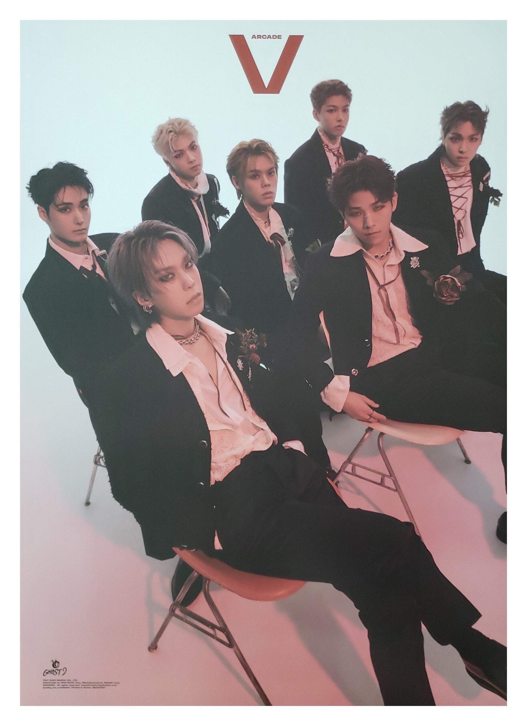 Ghost9 6th Mini Album Arcade : V Official Poster - Photo Concept Twili ...