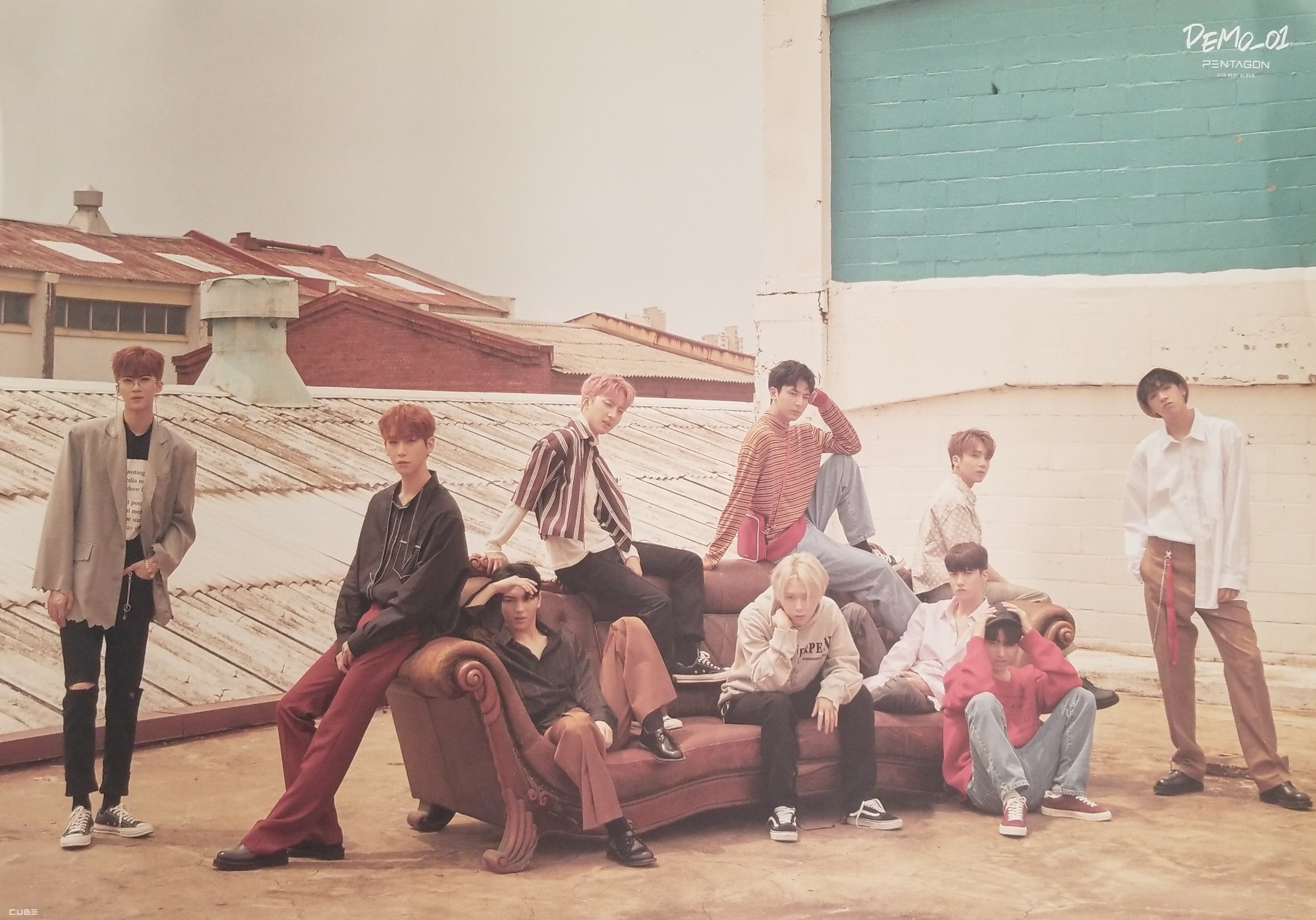 PENTAGON 4th Mini Album - DEMO_01 Official Poster - Photo Concept Grou ...